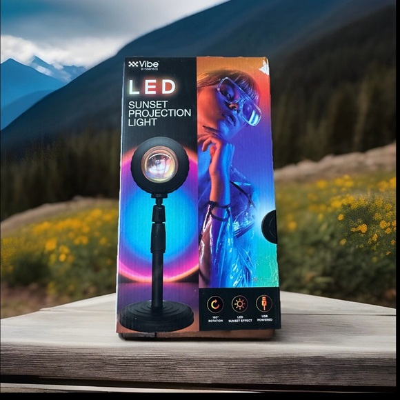 Vibe | Other | Led Sunset Projection Light 8 Rotation Usb Powered Led ...
